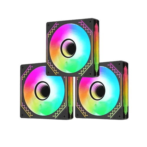 COOLMAN CM-03 120MM 3 IN 1 ARGB BLACK CASE FAN | PC Worth